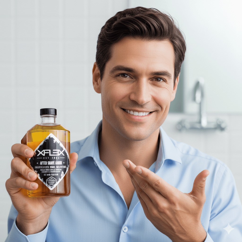 XFlex After Shave Amber - Tonifying Aftershave – cliCHair.ch