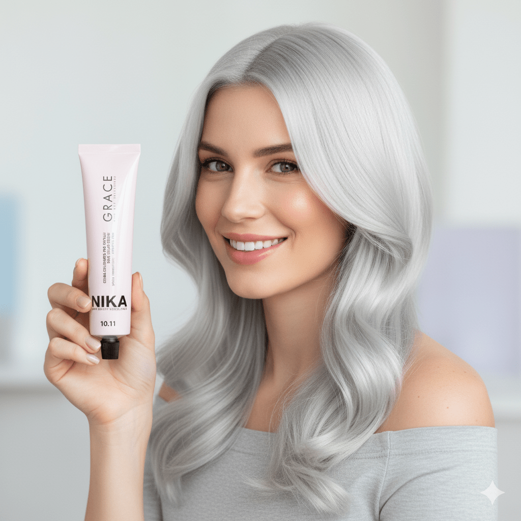 NIKA Grace Color 10.11 - Ammonia-Free Platinum Ash Blonde Dye – cliCHair.ch